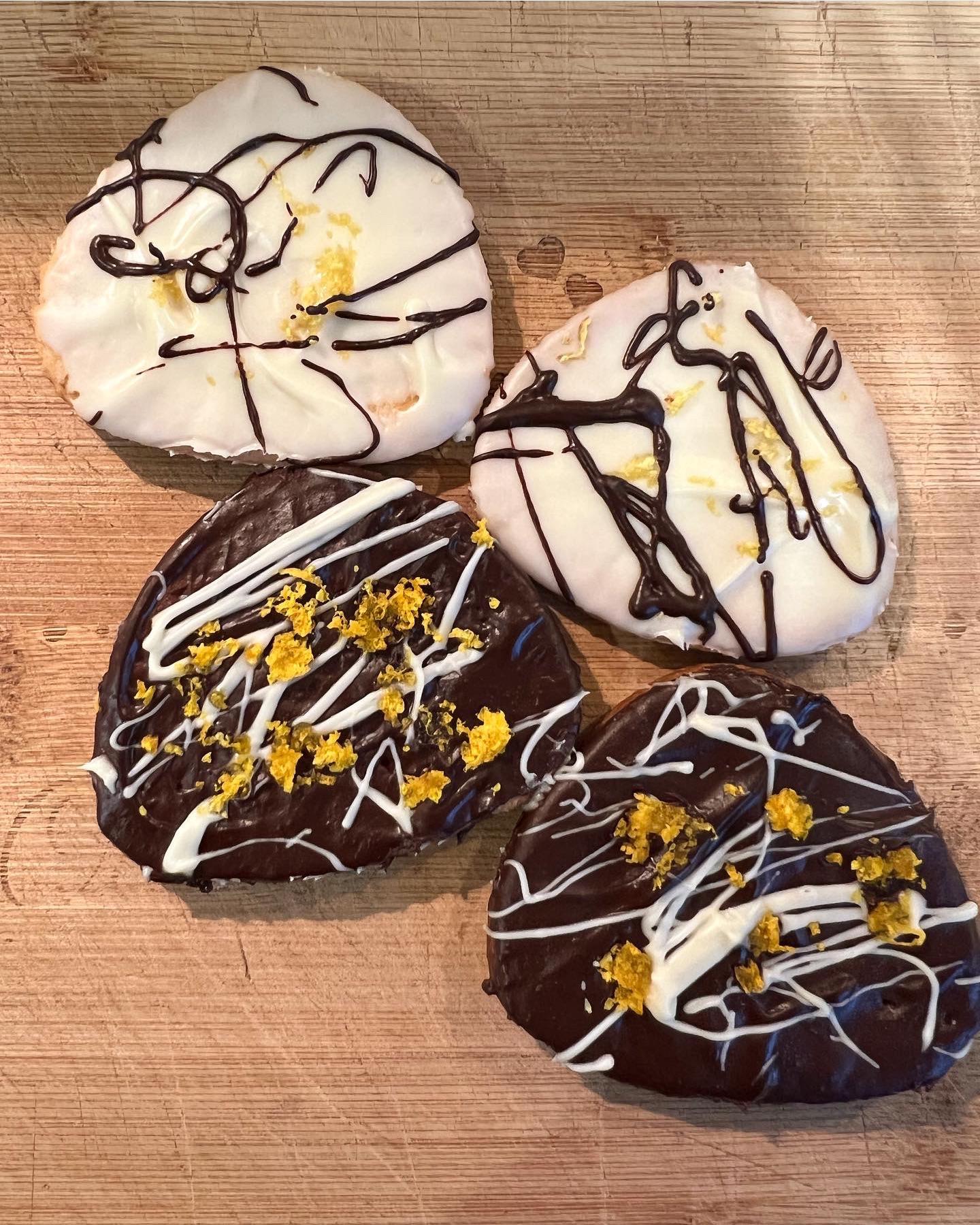(I made) chocolate covered lemon shortbread biscuits - Dining and Cooking