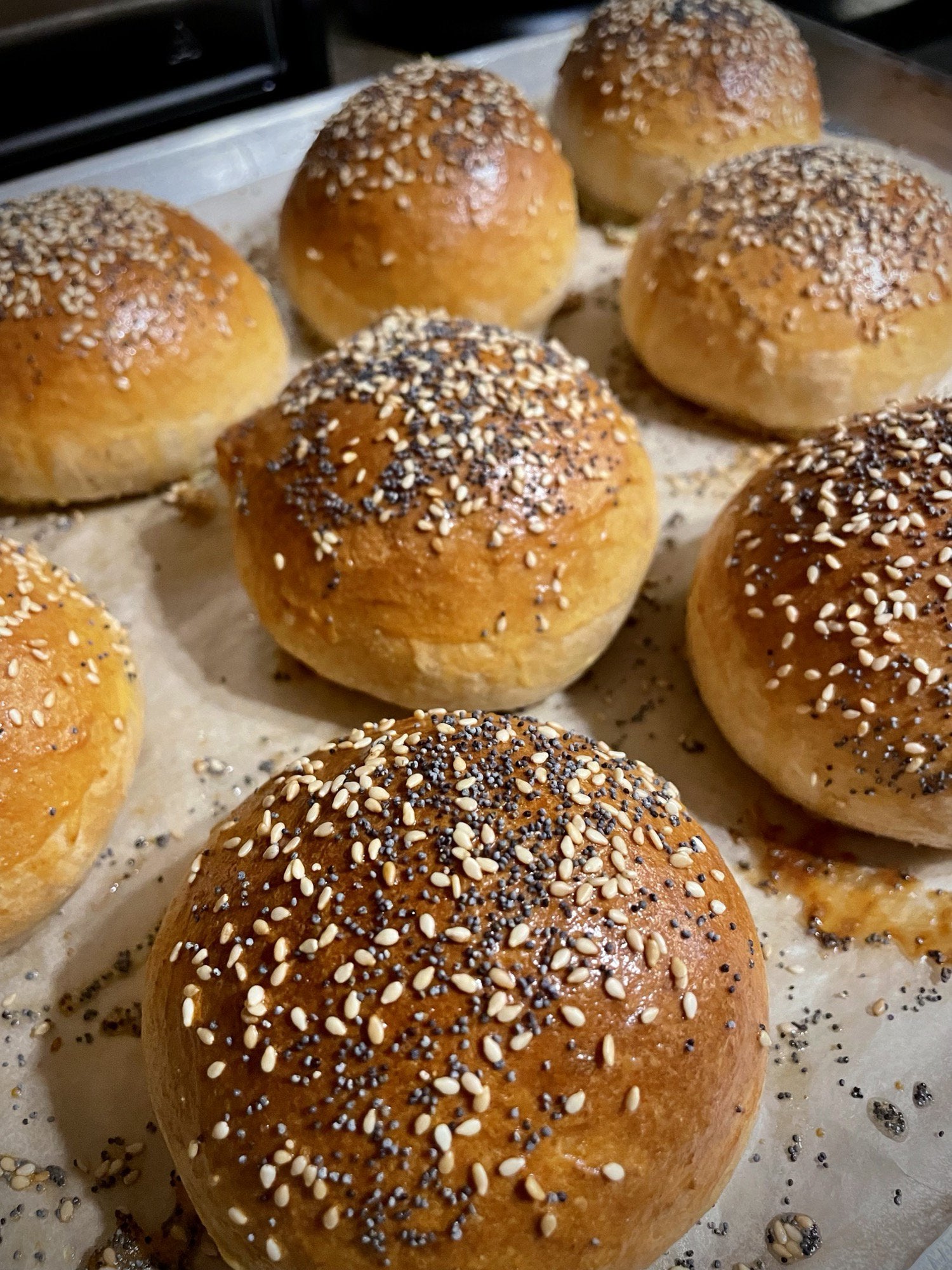 Seeded milk buns - Dining and Cooking