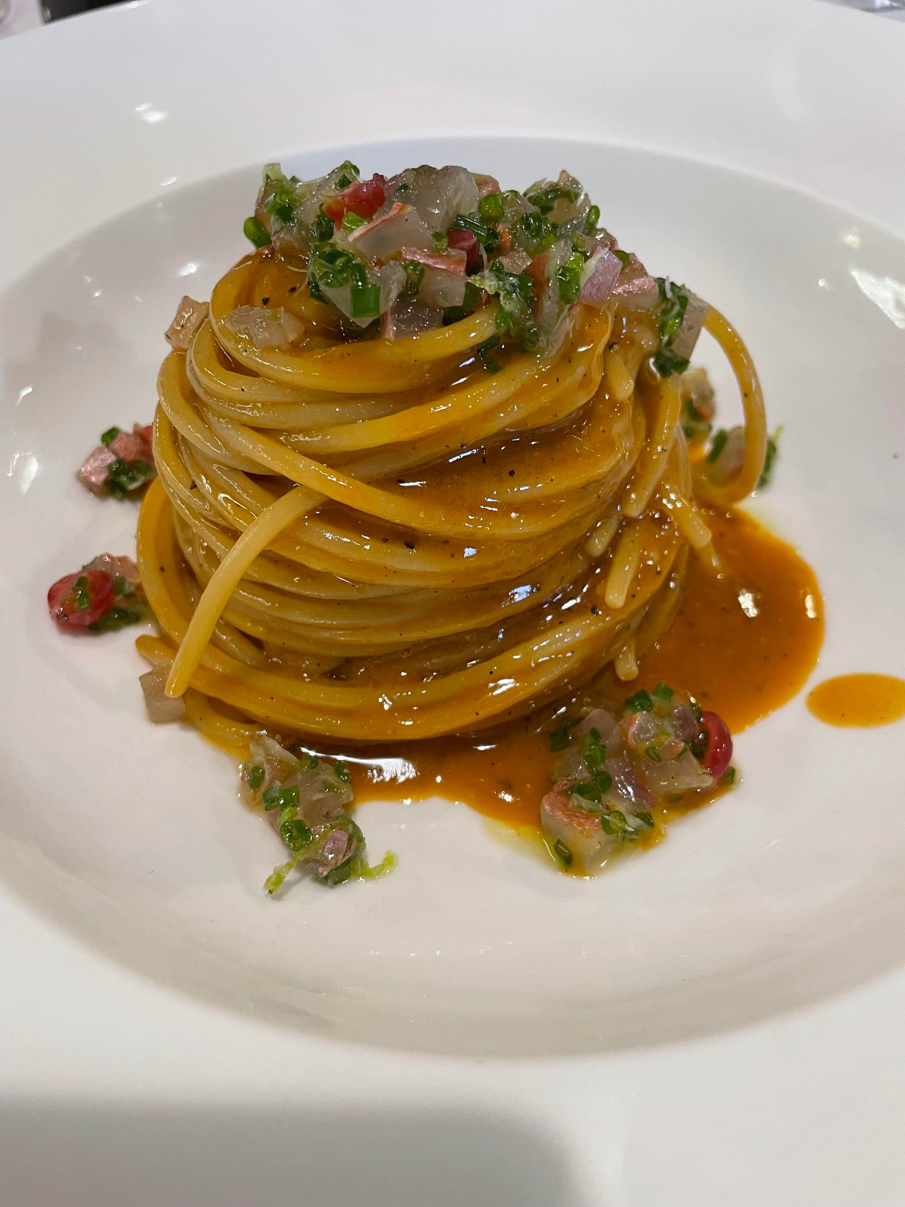 Pasta con le triglie, Il Nuovo Macello, Milan, Italy - Dining and Cooking