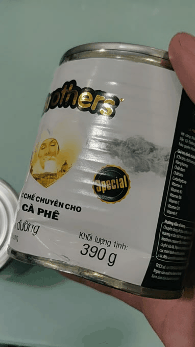 dented canned condensed milk from shipping safe - Dining and Cooking