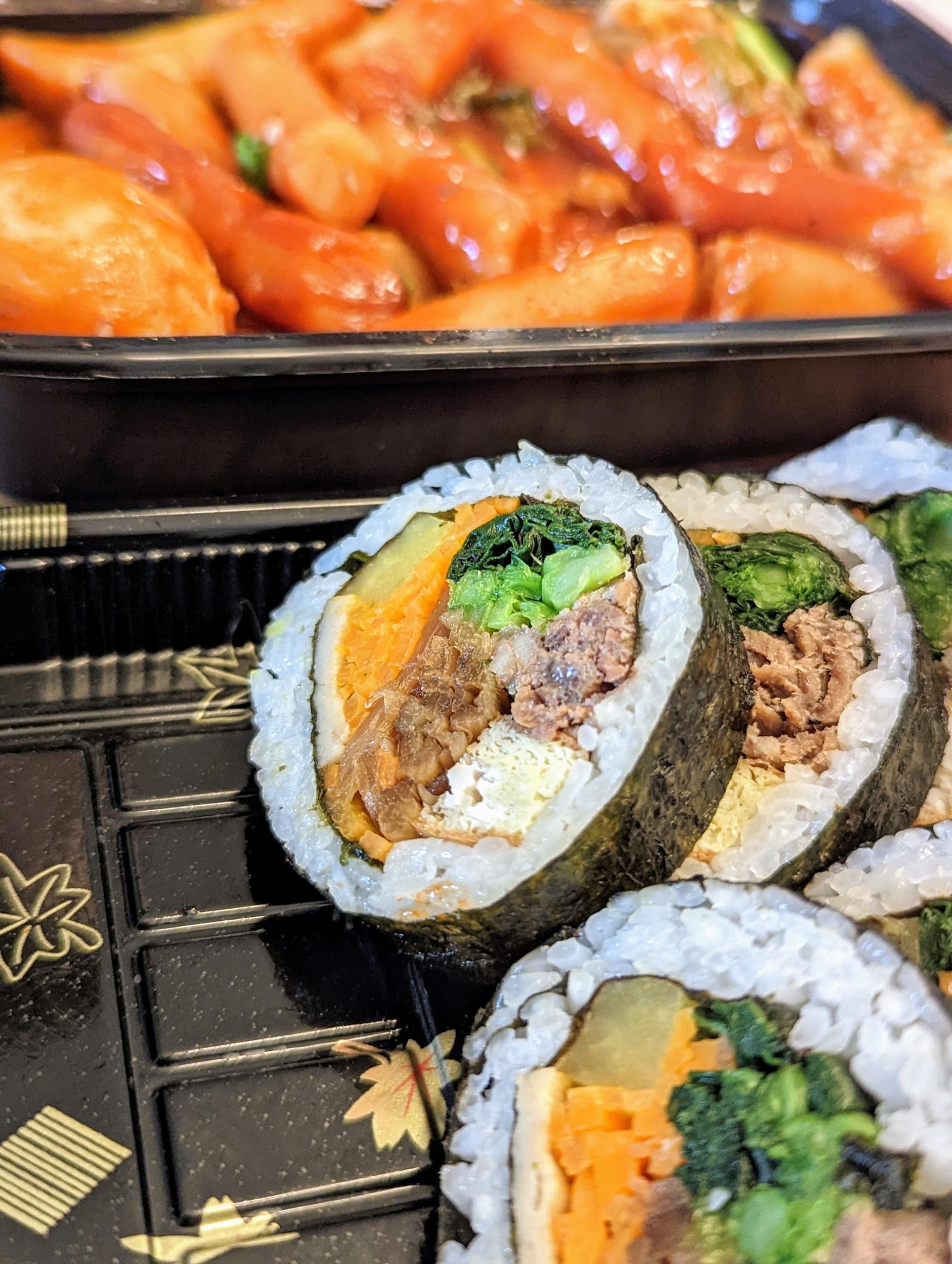 Nothing hits like Kimbap and Tteokbokki after a long day - Dining and Cooking