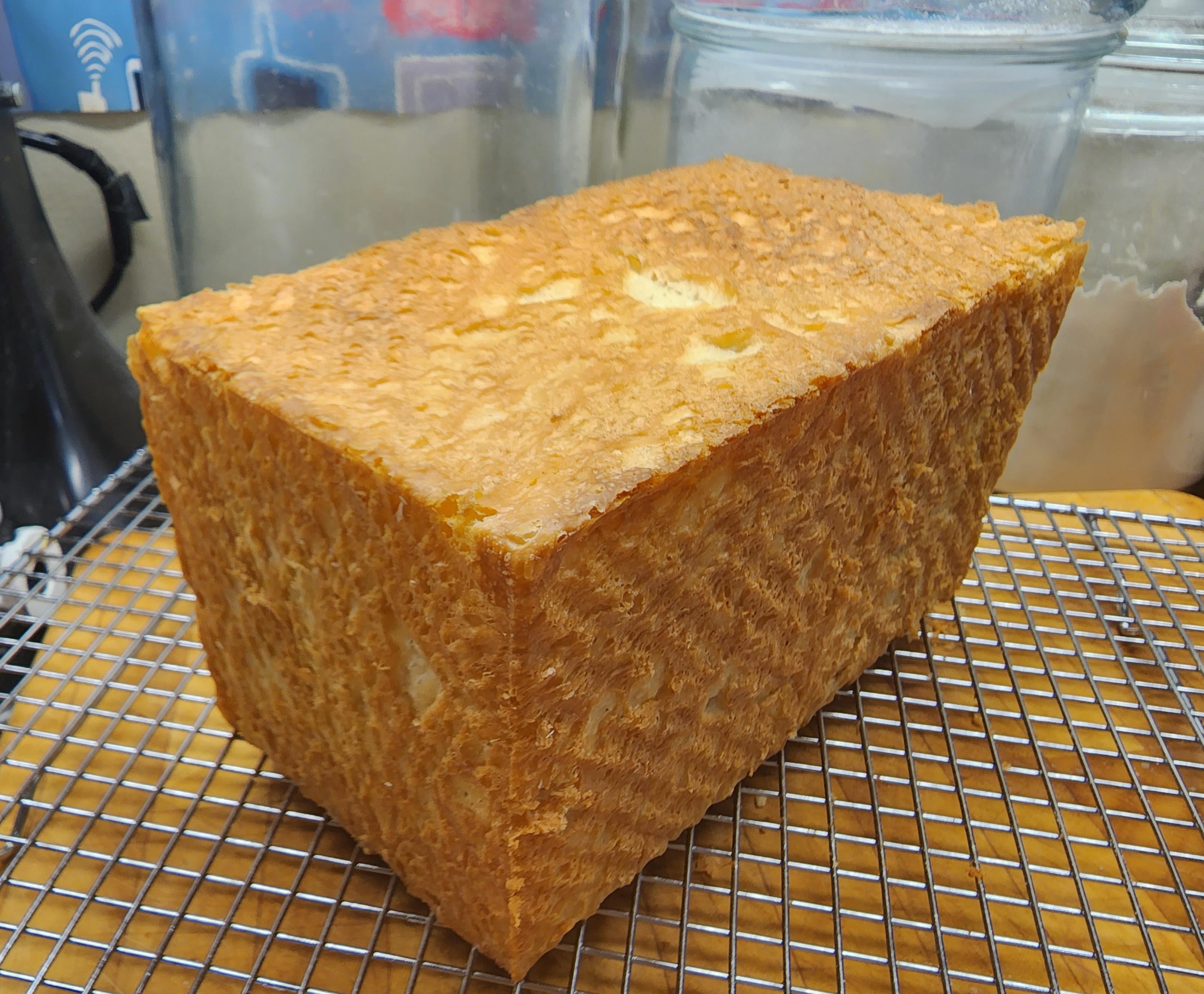 This Pullman loaf looks like it was baked in minecraft - Dining and Cooking