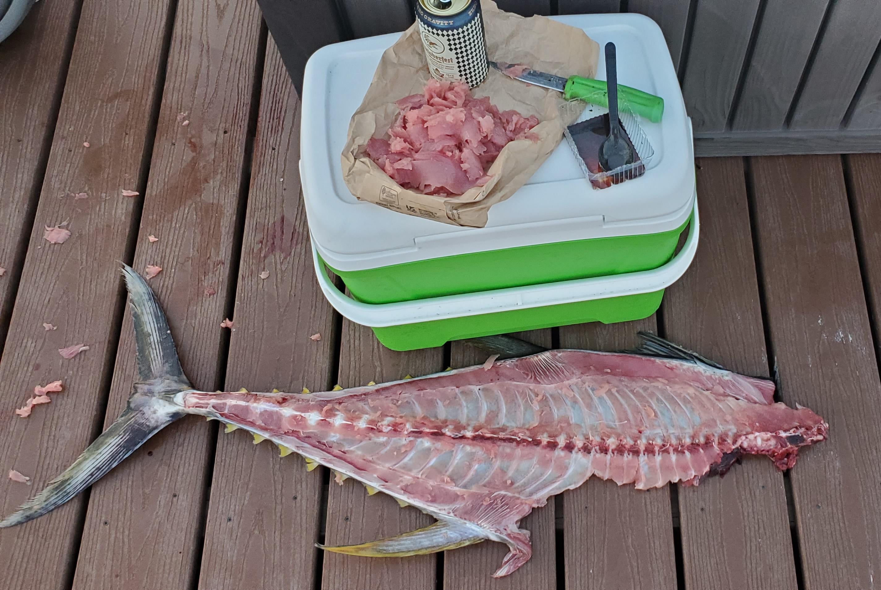 Fresh Yellowfin Tuna - the rib meat makes great sashimi - Dining and ...