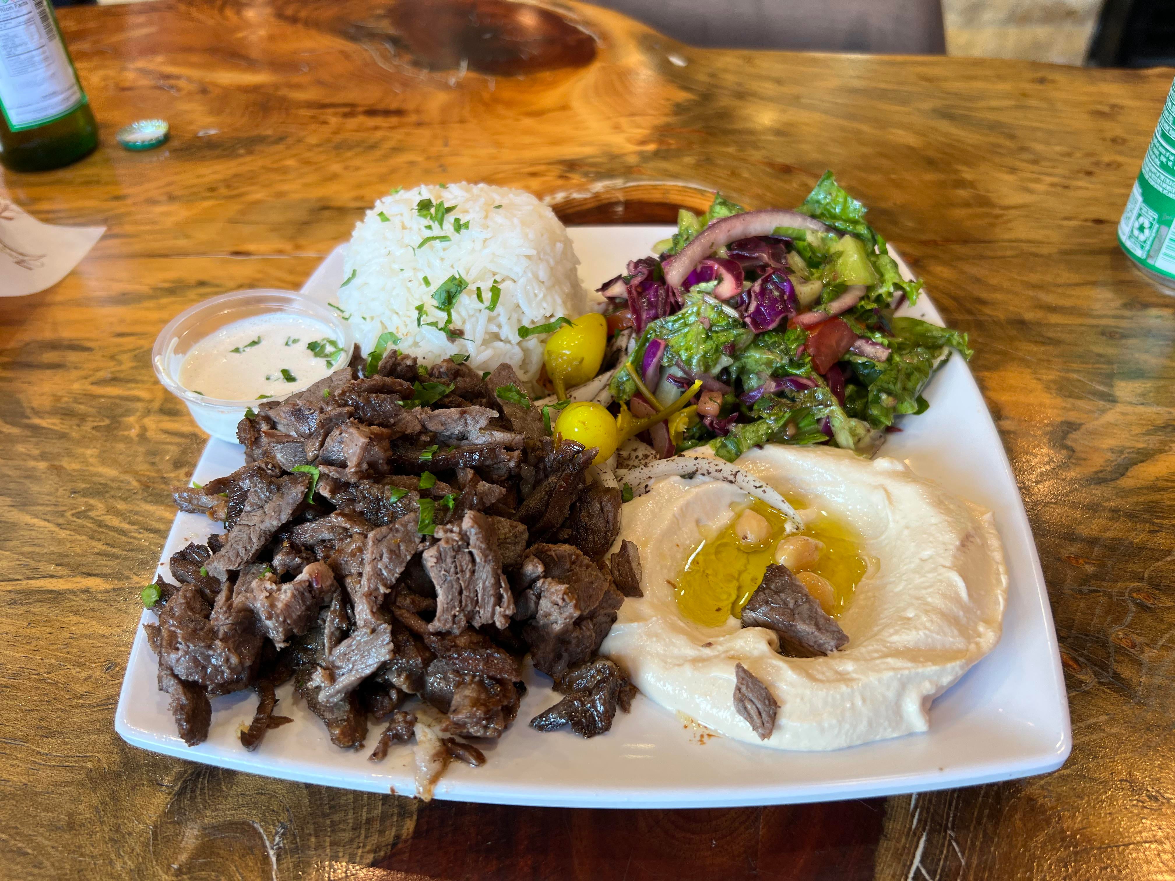 Beef Shawarma plate - Dining and Cooking
