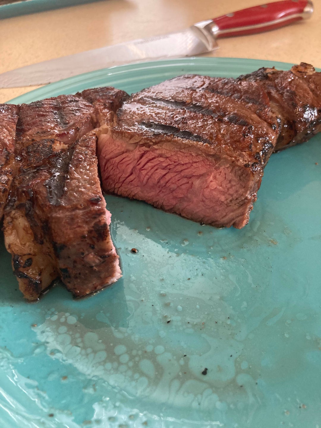 Ribeye (135F 3Hrs) MSG&SPG sat in rub overnight wrapped in flour sack ...