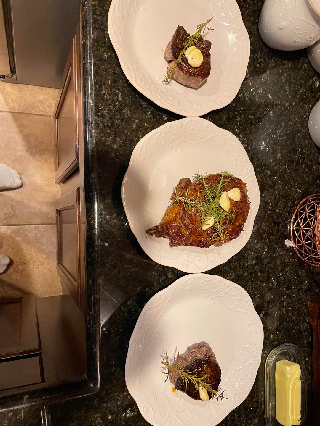 Which would you rather? From left to right prime filet, prime boneless ...