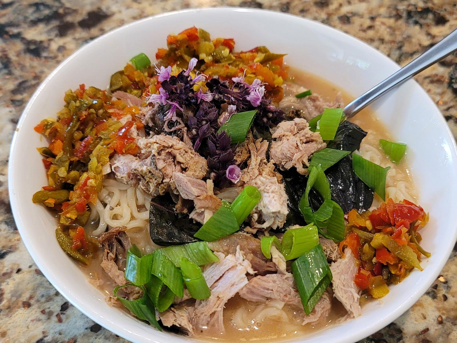 Pork ramen with fermented peppers - Dining and Cooking