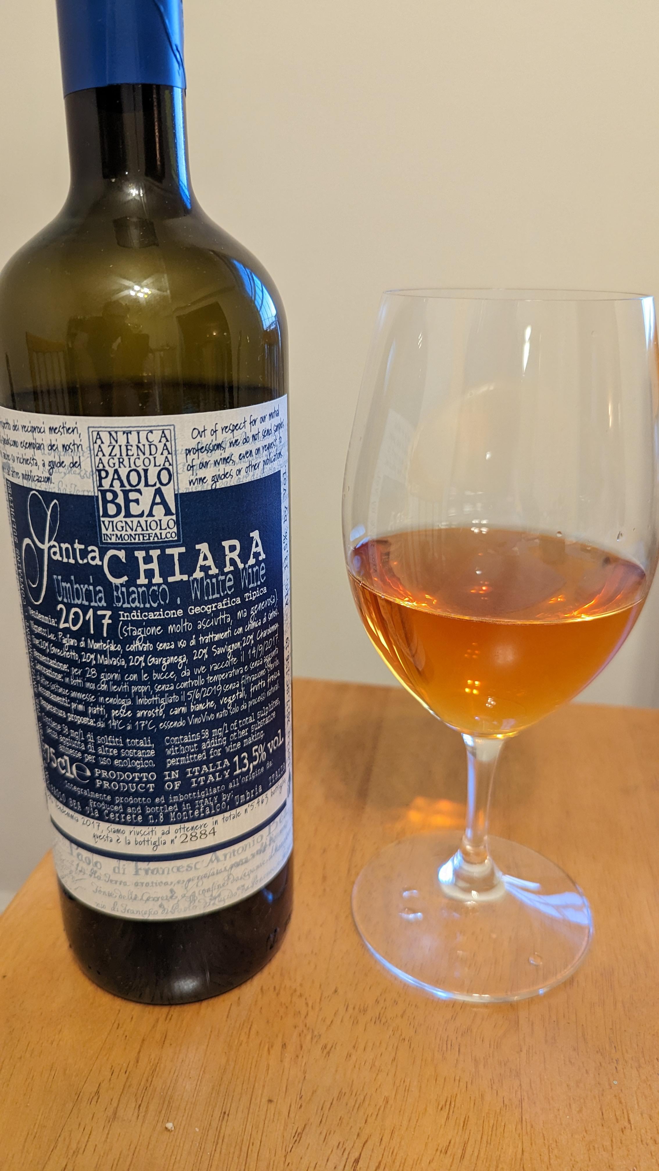 Paolo Bea Santa Chiara 2017 - Dining and Cooking