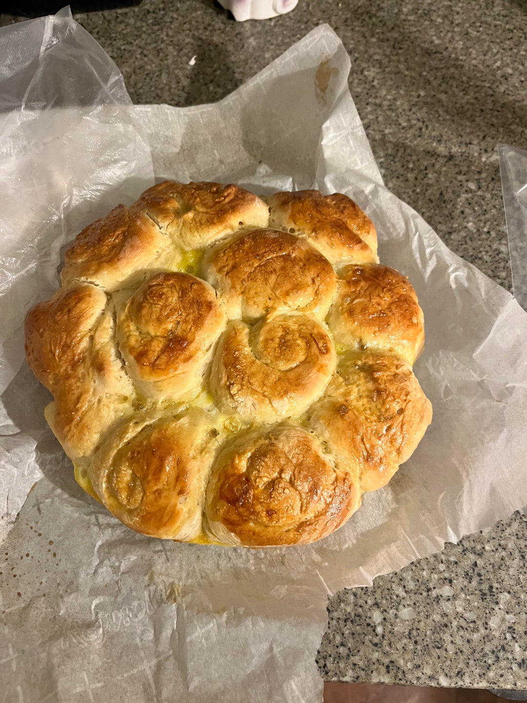 Noob bread baker: a pan of rolls I made!! (Plus an extra sample one ...
