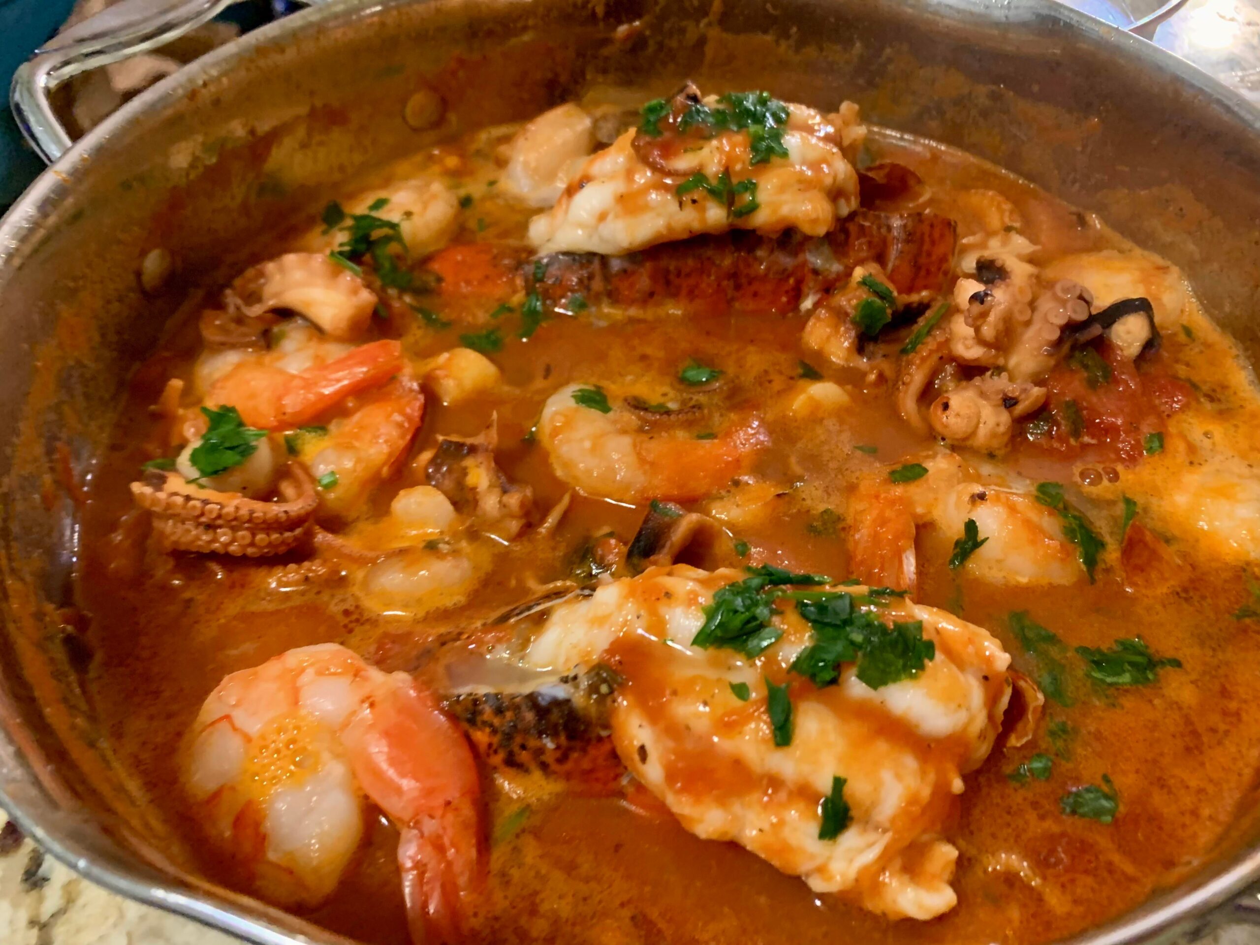 Made a homemade seafood stew. - Dining and Cooking