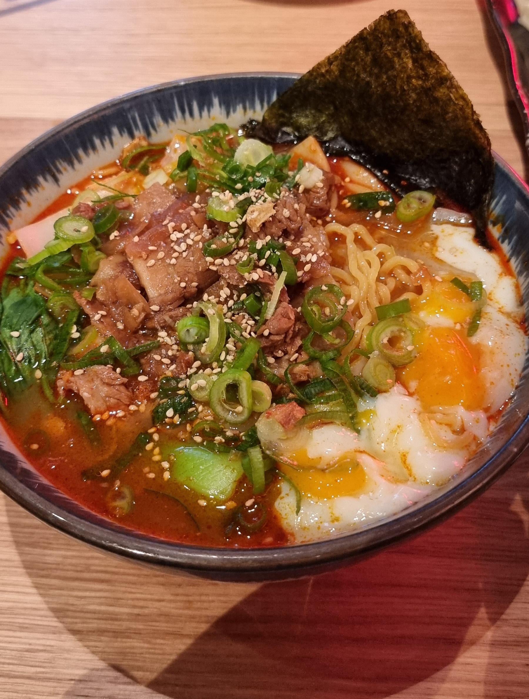Spicy buta tama miso ramen - Takumi in Eindhoven - Dining and Cooking