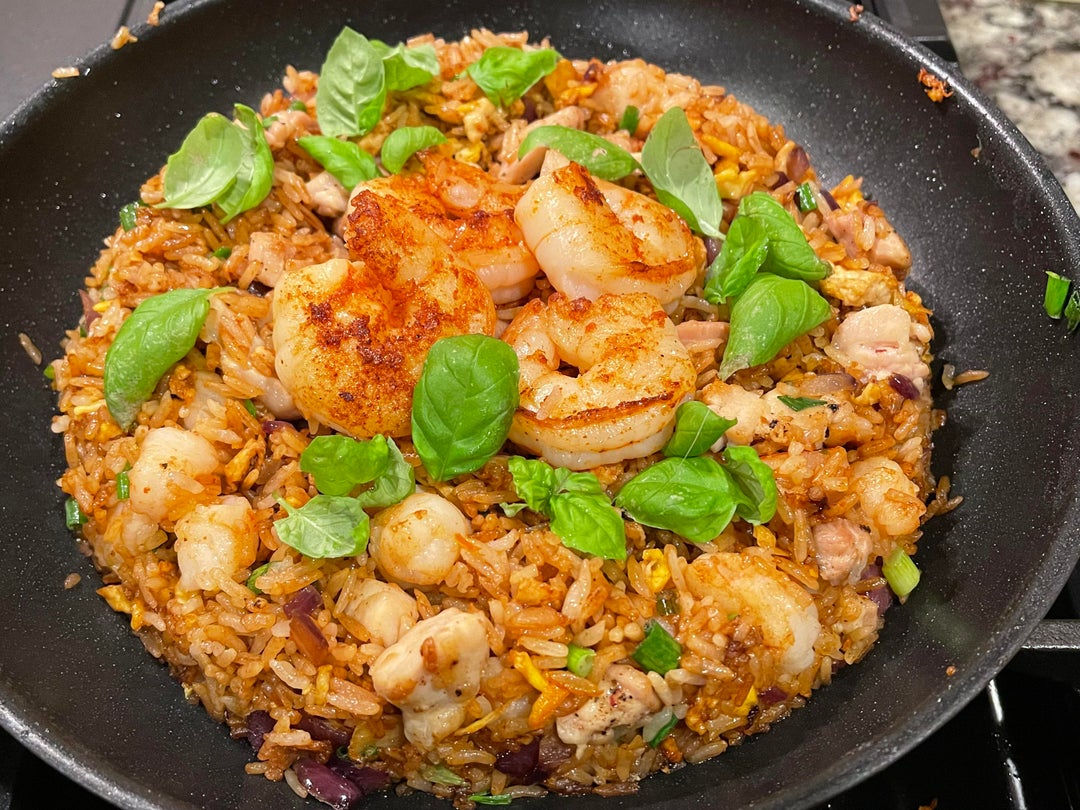 [Homemade] Better than takeout Shrimp/Chicken Thai Fried Rice. - Dining ...