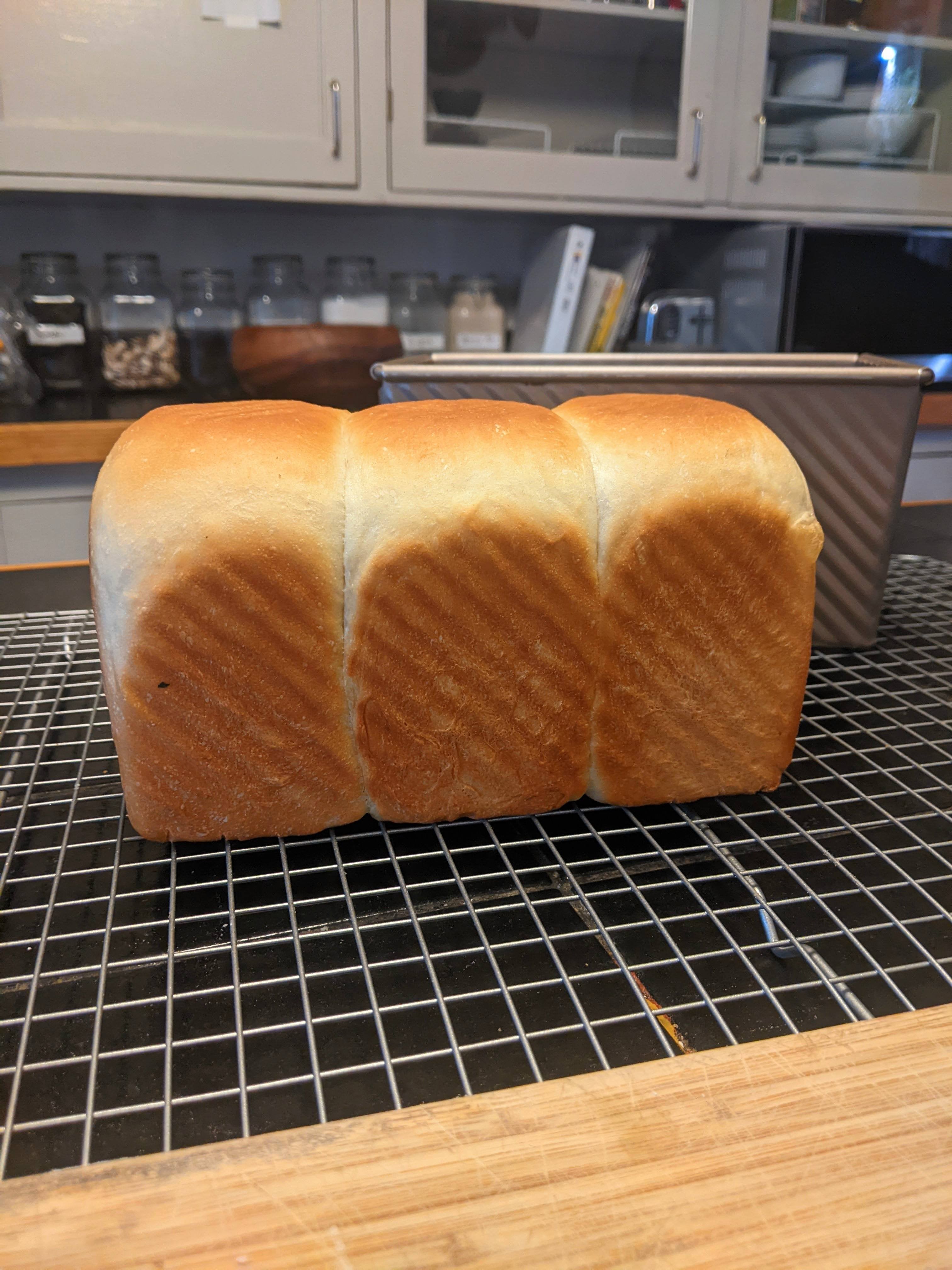 My Tangzhong Milk Bread in Pullman Loaf Pan - Dining and Cooking
