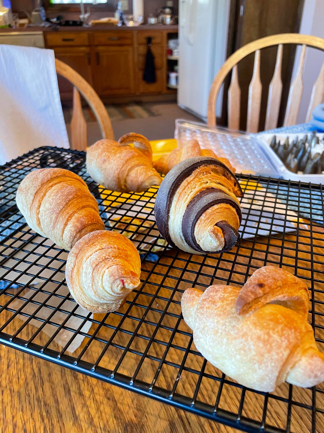 Second time making croissants from scratch. I’m proud of them! - Dining ...