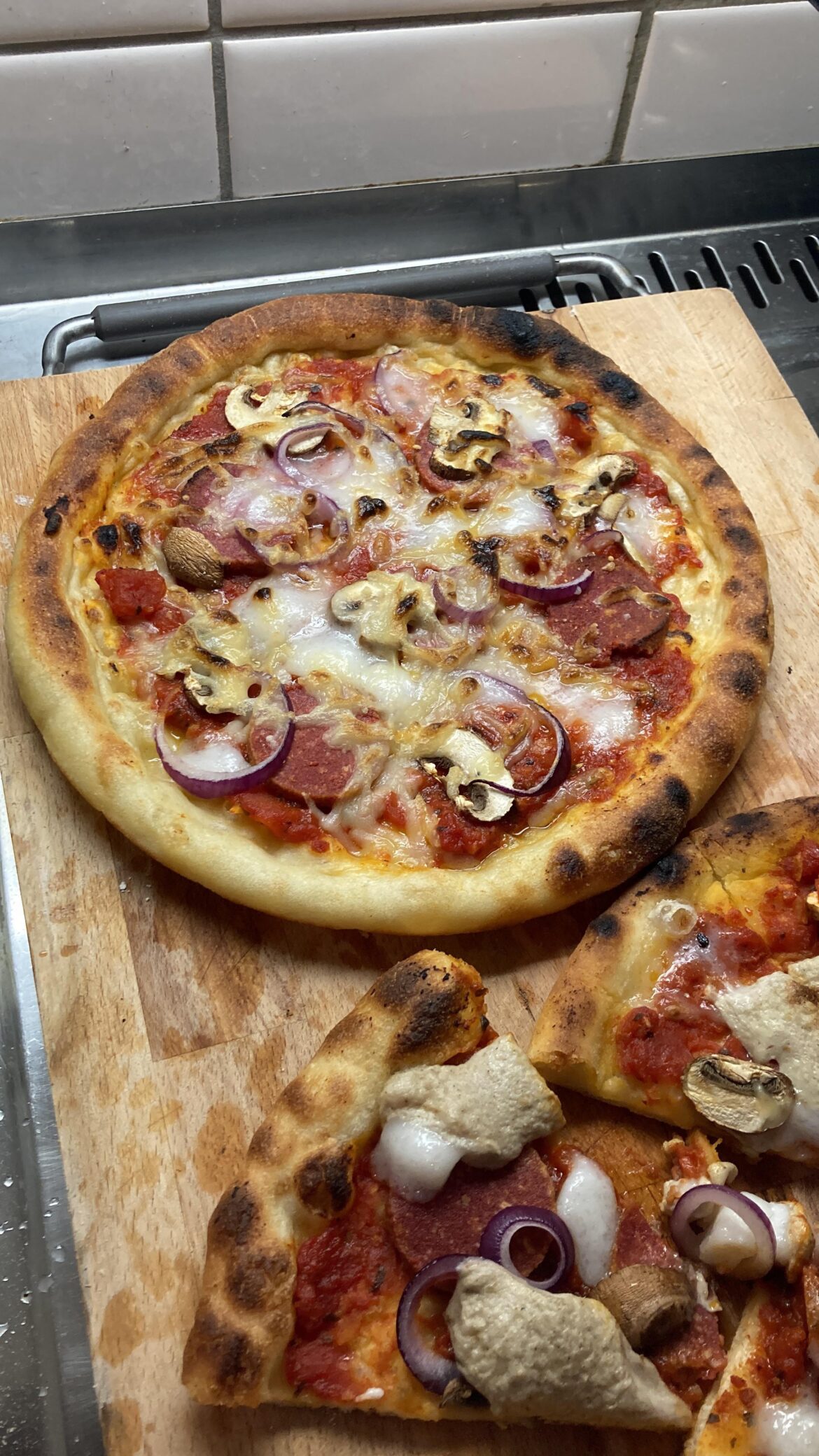 Pizza with Selfmade Sunflower Seed Mozzarella - Dining and Cooking