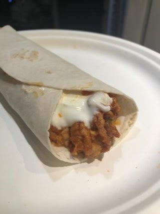 Pork Chorizo Burrito w/ Fake Eggs - Dining and Cooking