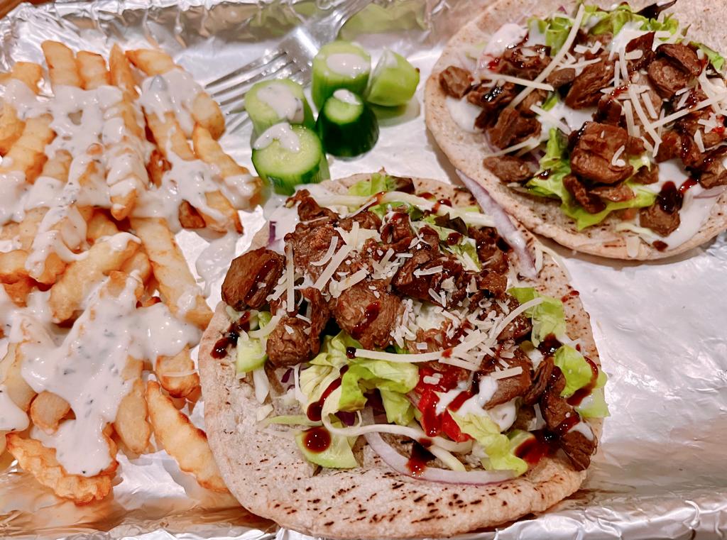 Vegan gyros with Beyond steak - Dining and Cooking