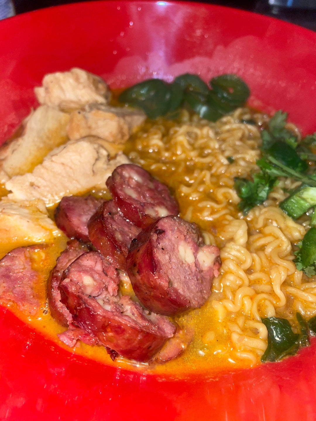 Shin ramen with things around my house - Dining and Cooking