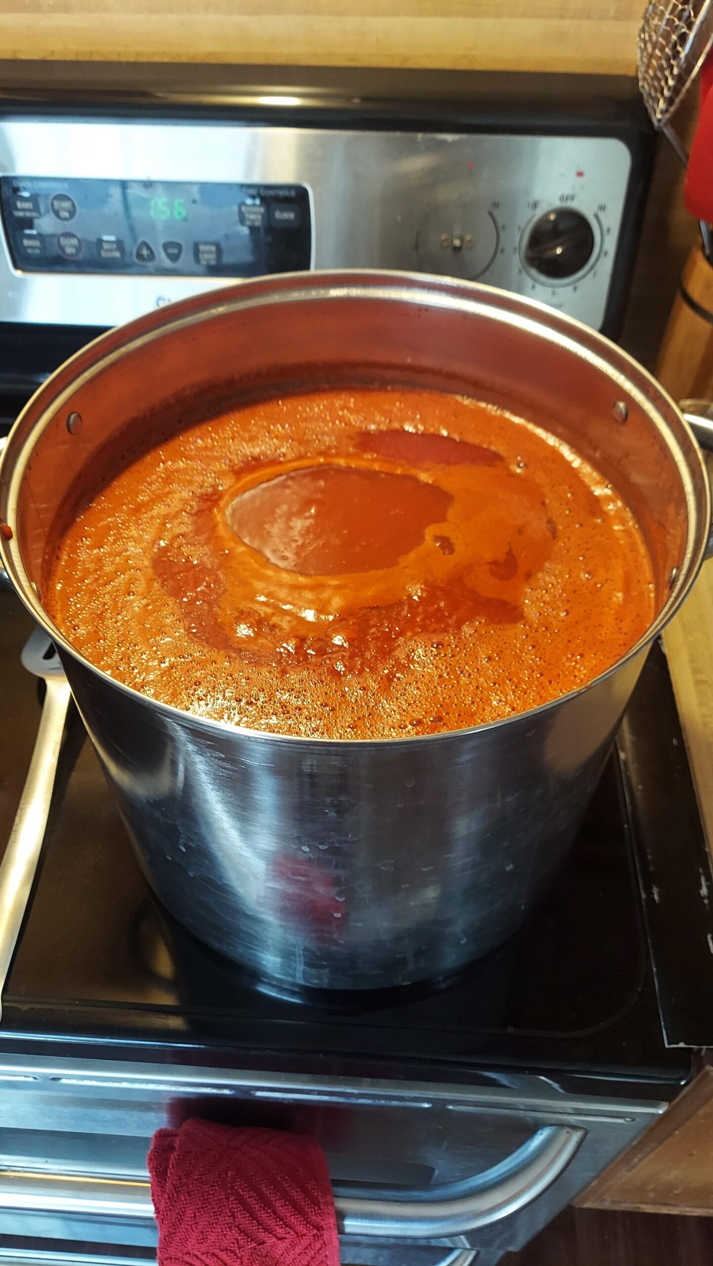 There has to be am easier way to cook out the water from fresh pulped ...