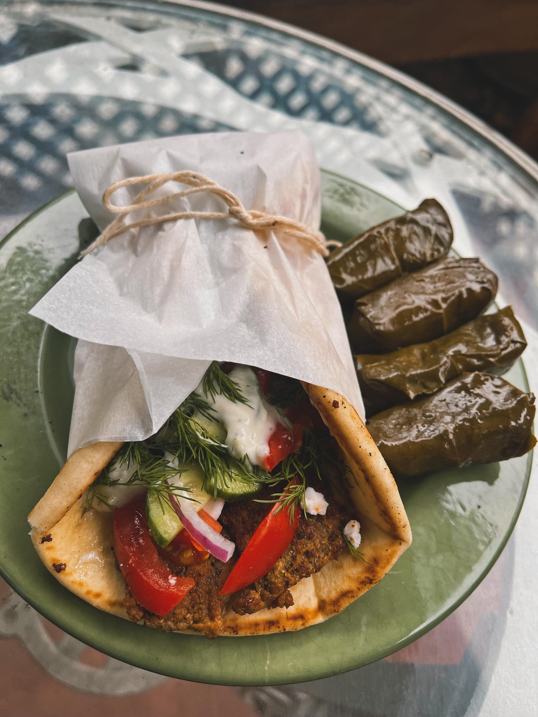 Vegan gyros in the rain - Dining and Cooking