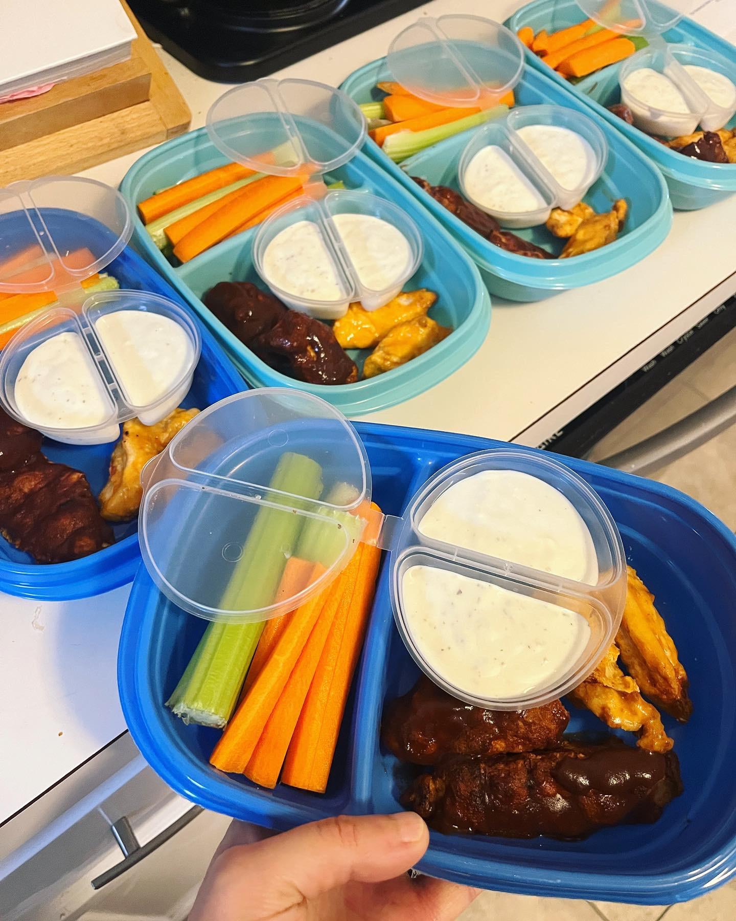 Dippers of the world, unite! Boneless wing preps including blue cheese ...