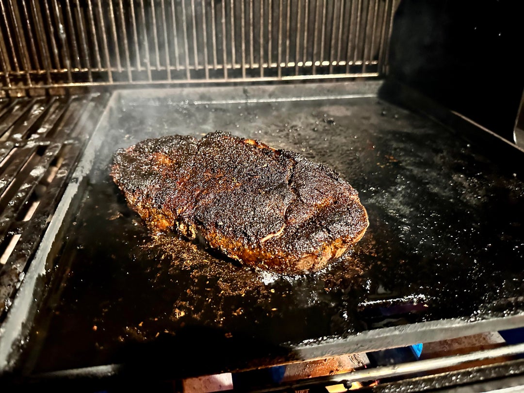 “Black and Bleu” - Cajun blue cheese stuffed ribeye 3hr@137° - Dining ...