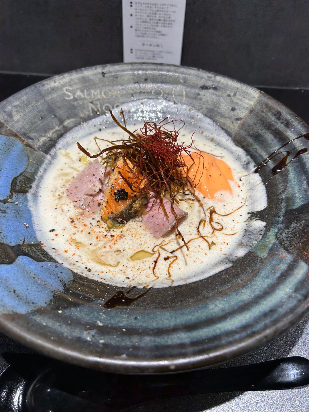 salmon ramen, sea bream tsukemen, cricket ramen, crawfish ramen ...