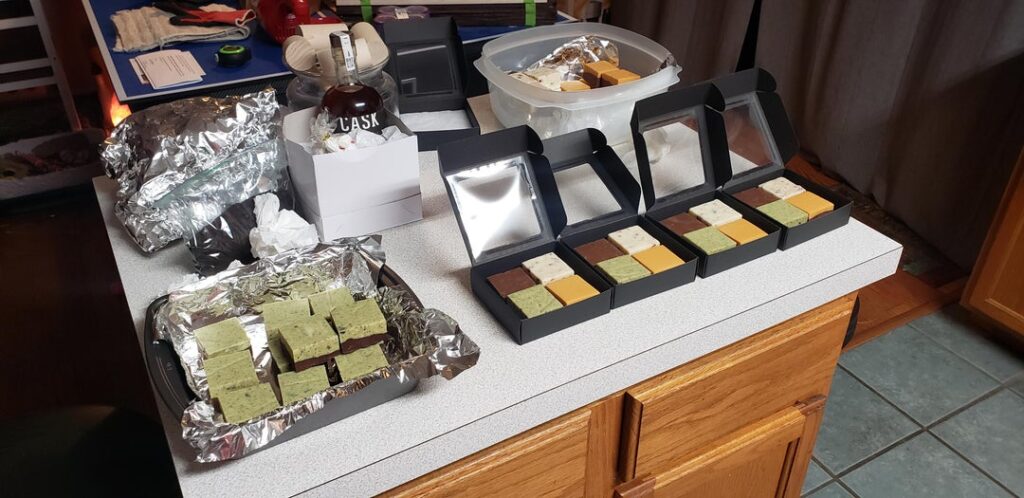 [homemade] Packing a ton of fudge on Christmas Eve! - Dining and Cooking