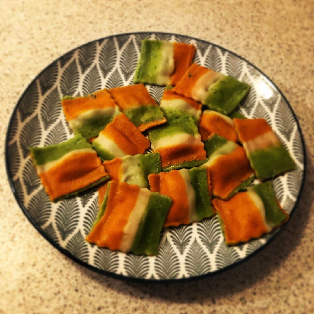 Tricolor Spinach Ricotta Ravioli - Dining and Cooking