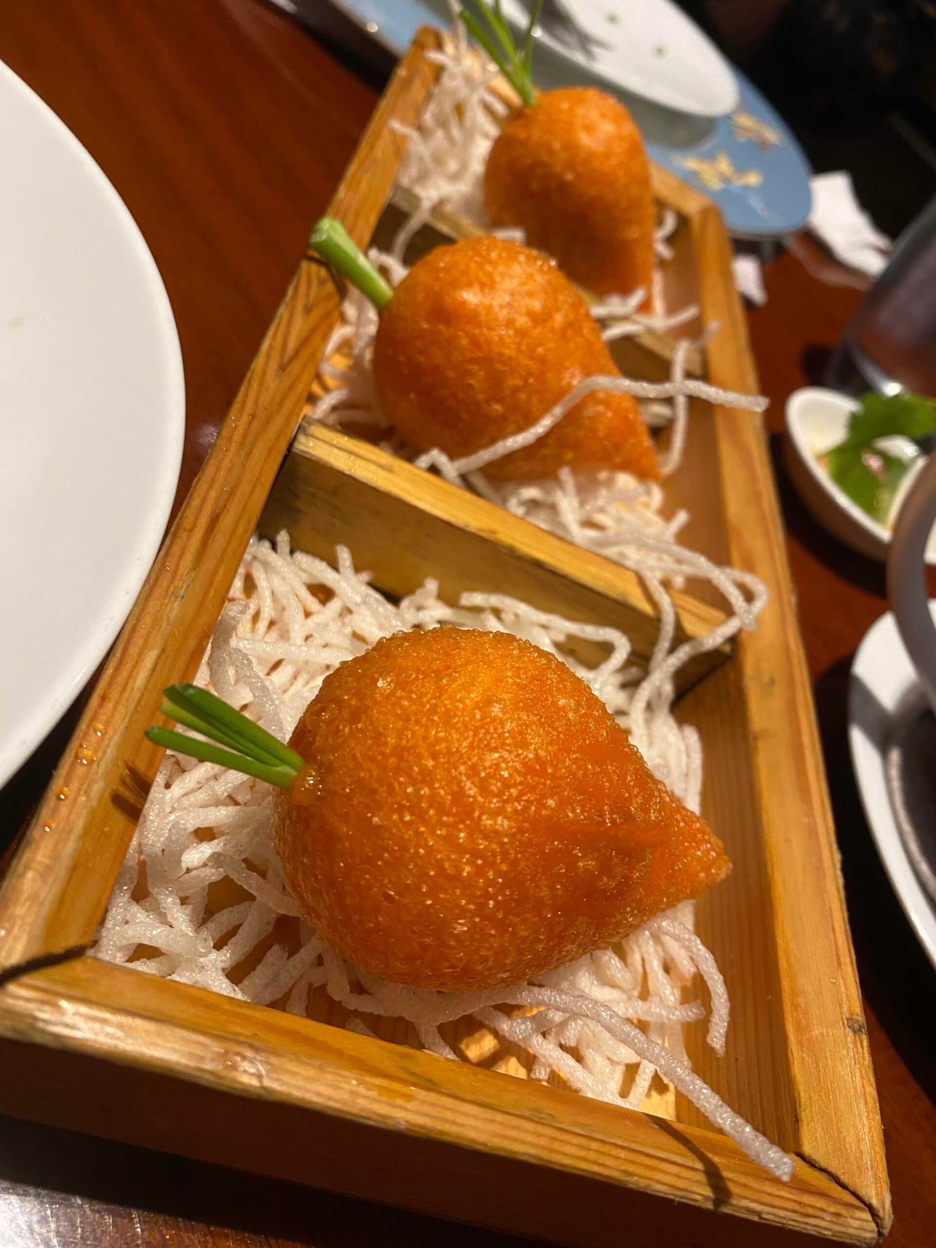 Barbecued pork in carrot’s clothing (fried dim sum) - Dining and Cooking