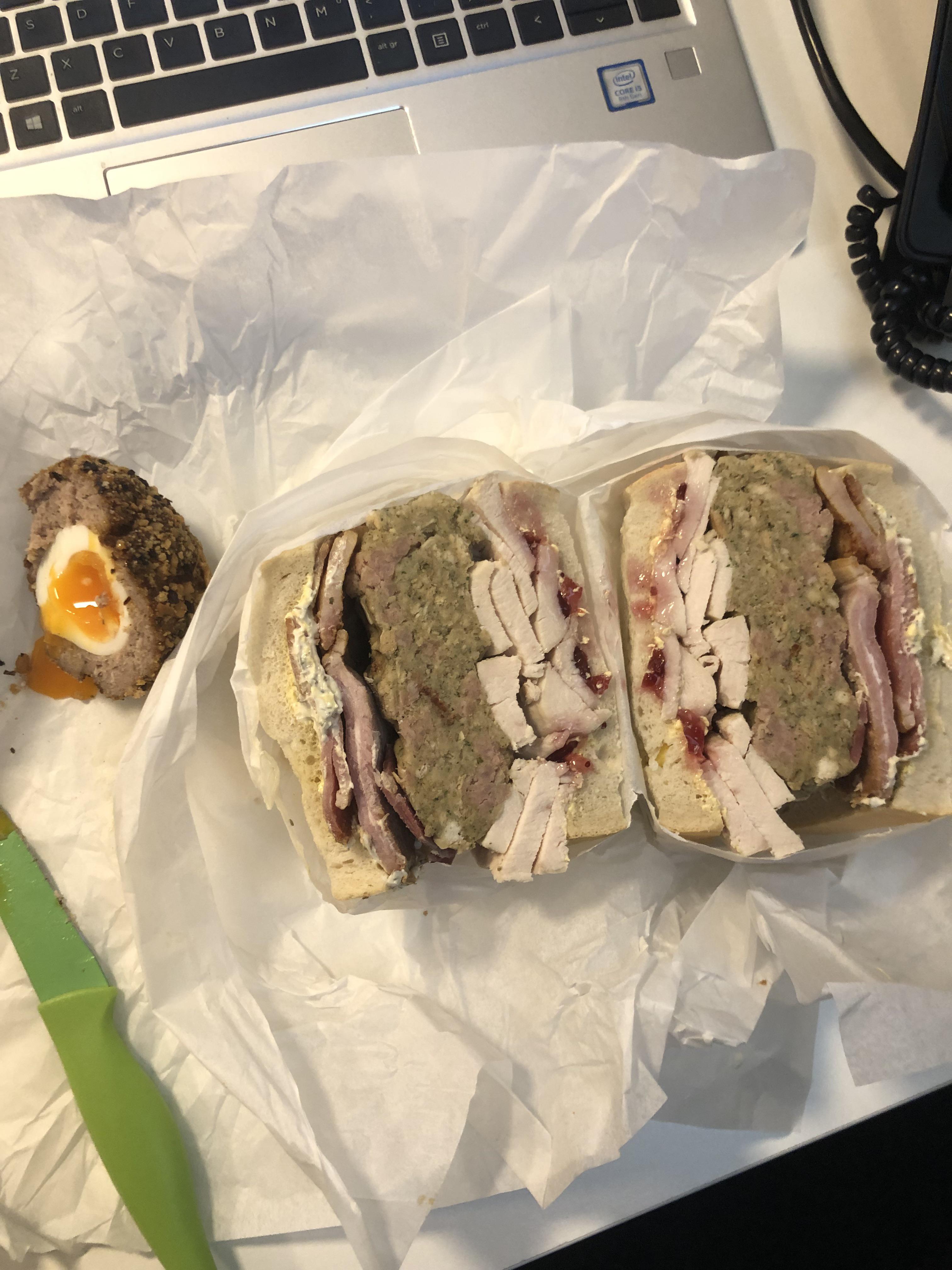 Roast dinner sandwich. Tasted great. - Dining and Cooking