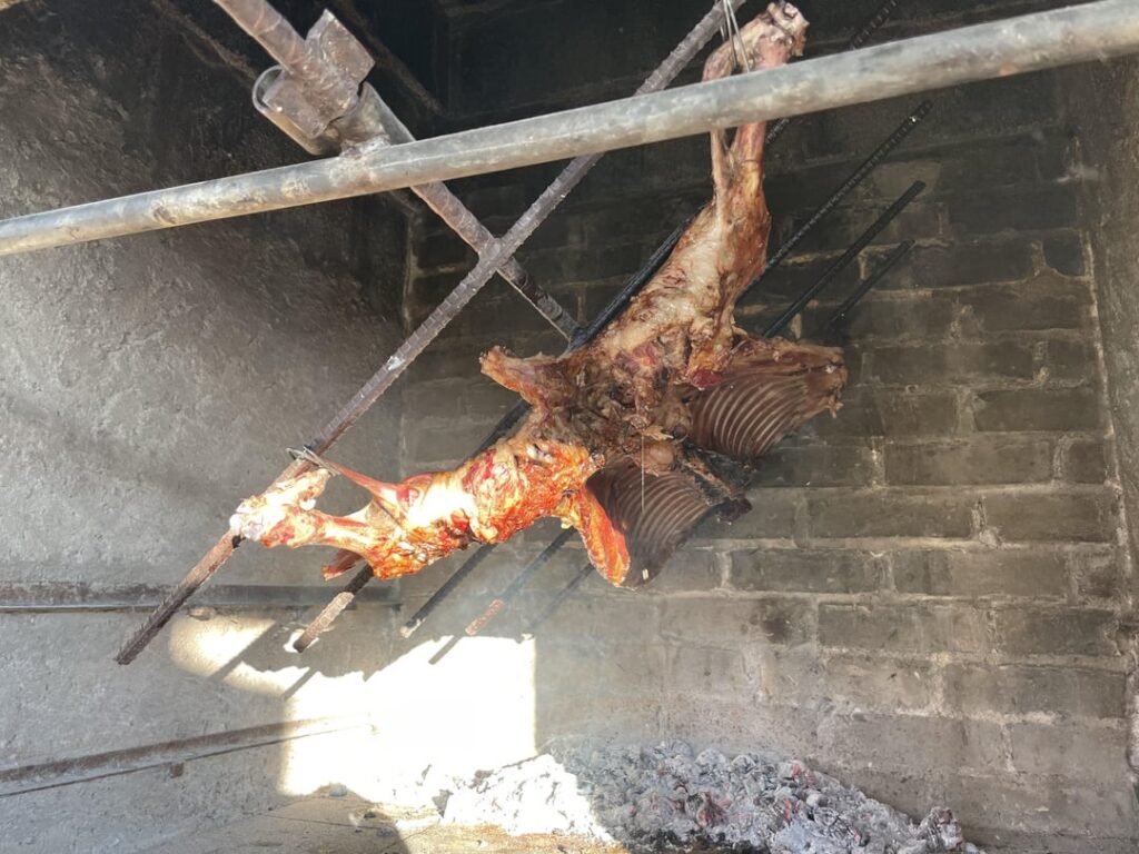 Cabrito al pastor and grilled machitos. - Dining and Cooking