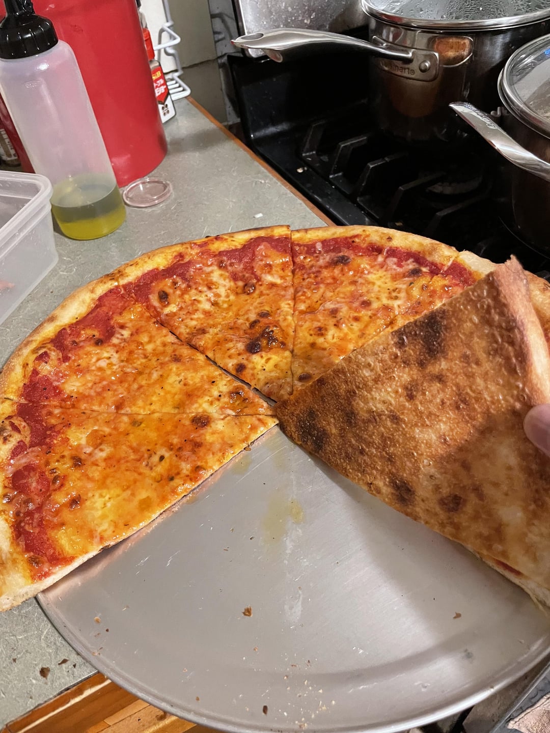 NY style dad pizza - Dining and Cooking