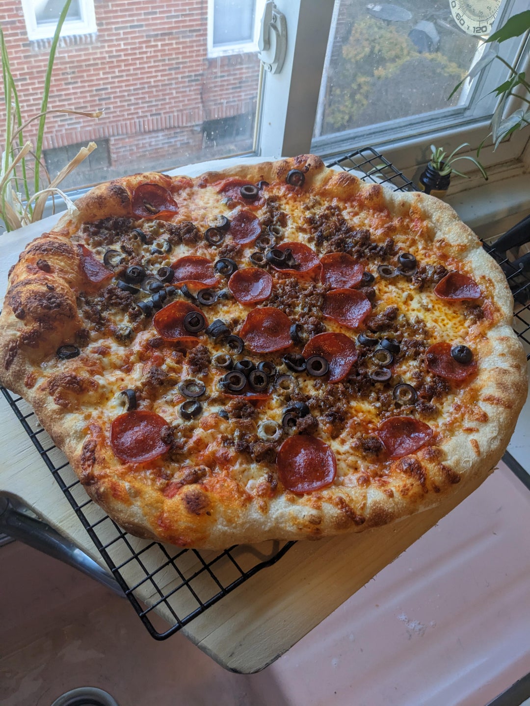 Taco meat, Pepperoni, and Black Olives. - Dining and Cooking