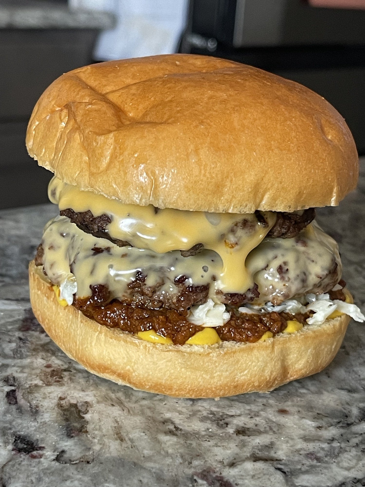 [Homemade] Double Cheeseburger, Carolina Style - Dining and Cooking