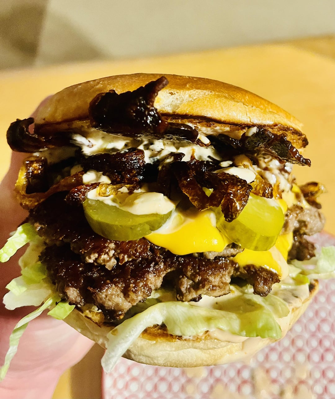 Some smash cheeseburger from today. - Dining and Cooking