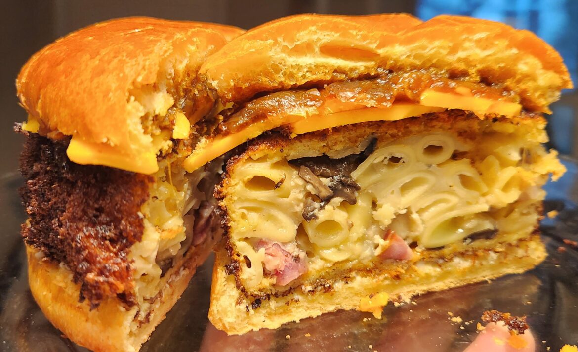 Fried Mac N Cheese (smoked pork belly, mushrooms, 4 cheeses), Spicy ...