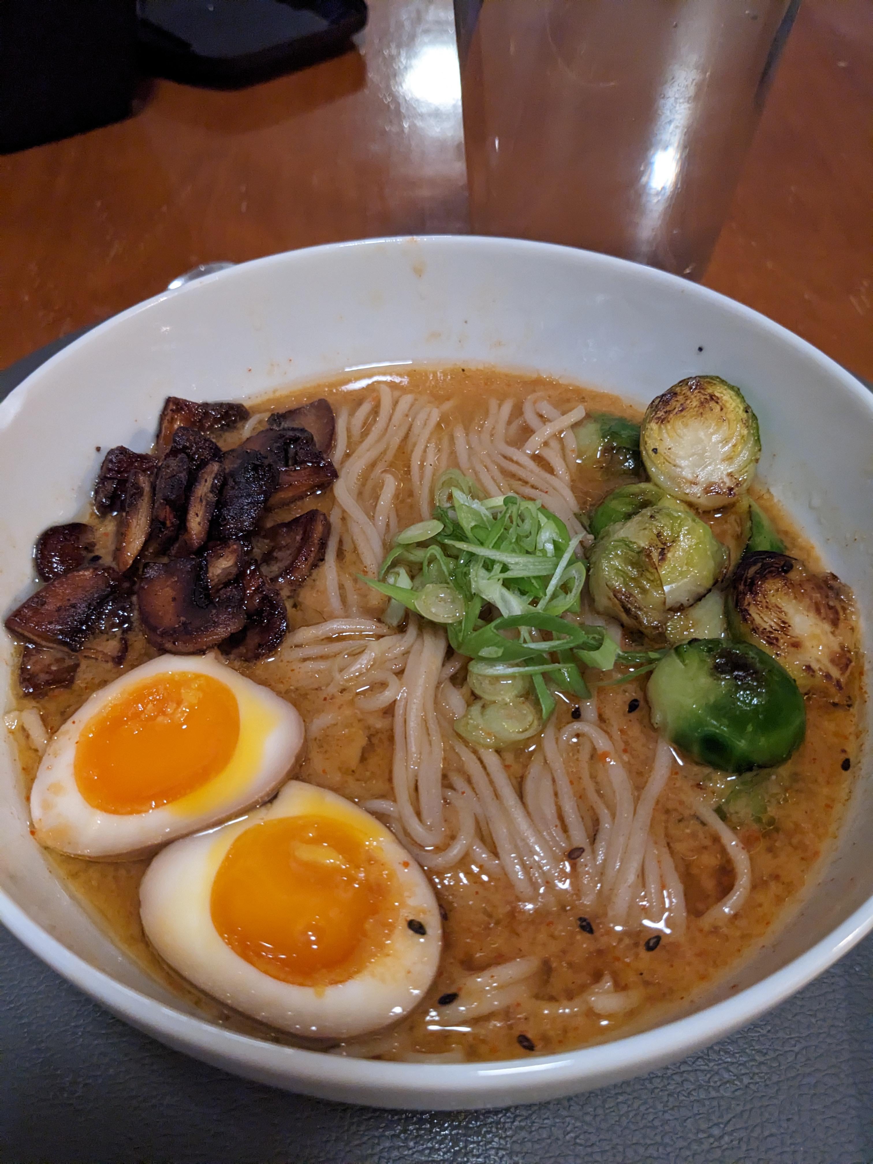 Sunday ramen. Spicy miso chicken chintan. All homemade and delicious ...