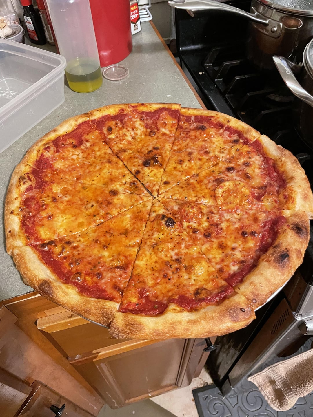 NY style dad pizza - Dining and Cooking