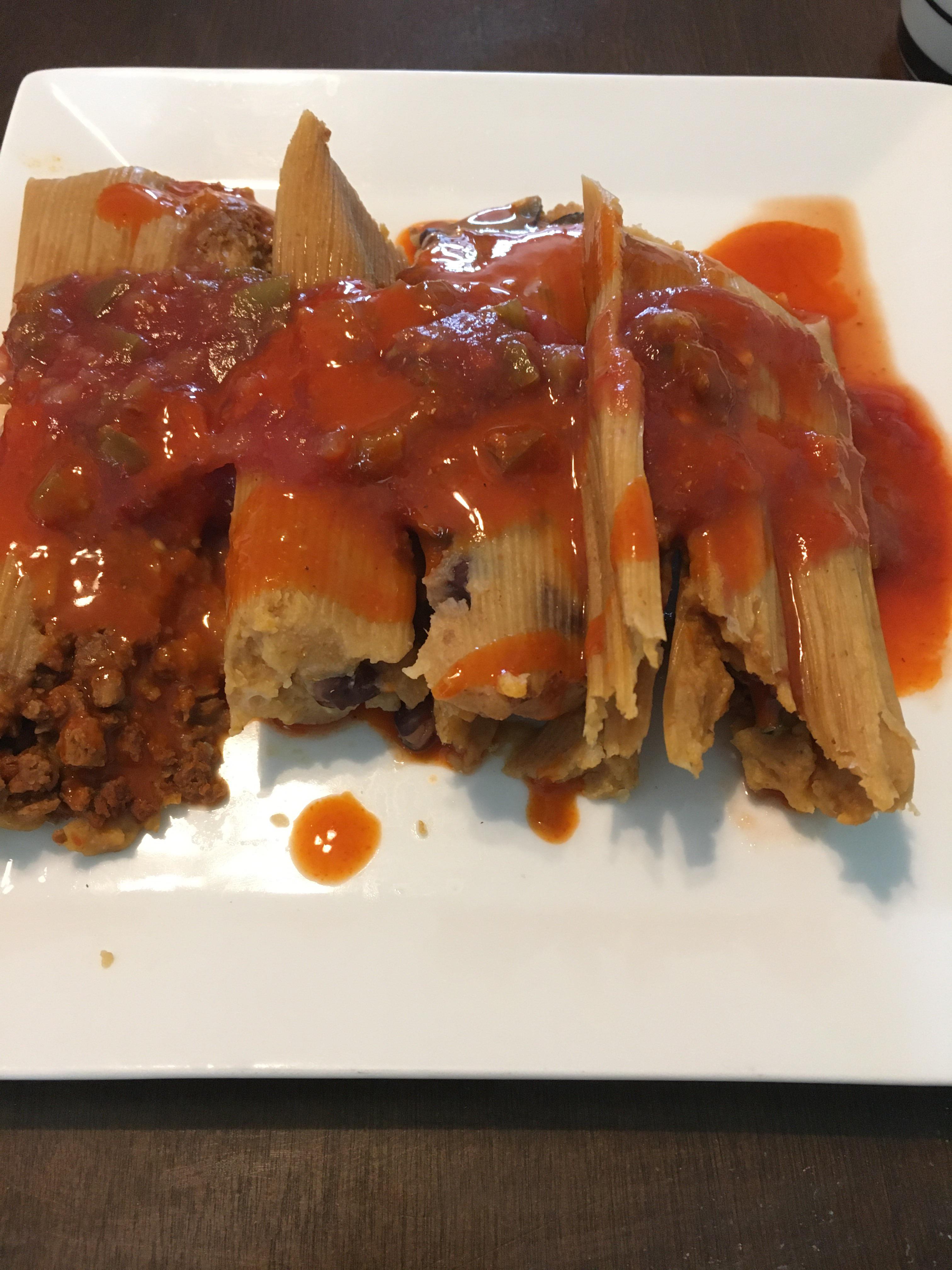 Leftover soyrizo and black bean tamales - Dining and Cooking