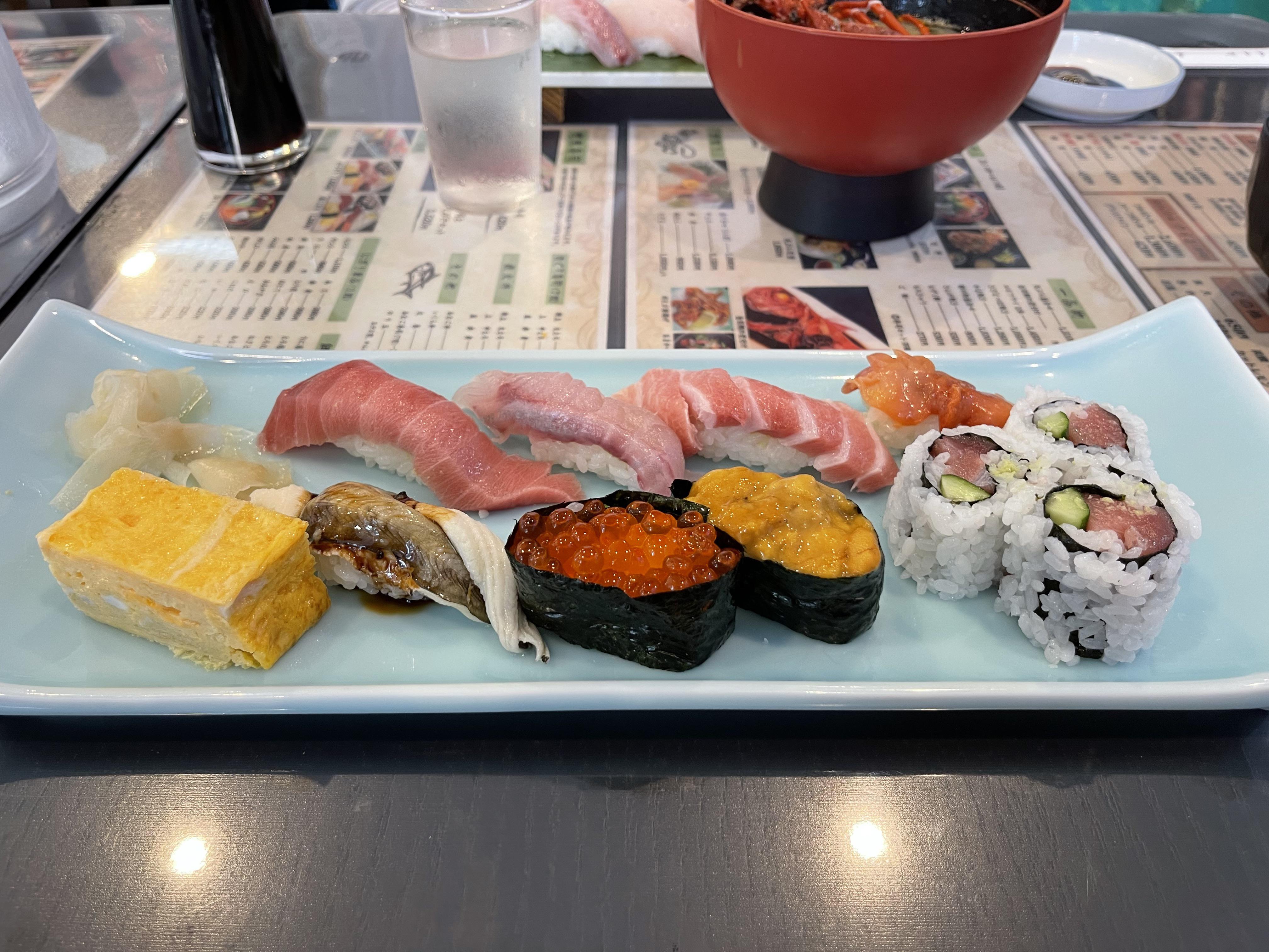 $20 Sushi set at the seaside town in Chiba, Japan - Dining and Cooking