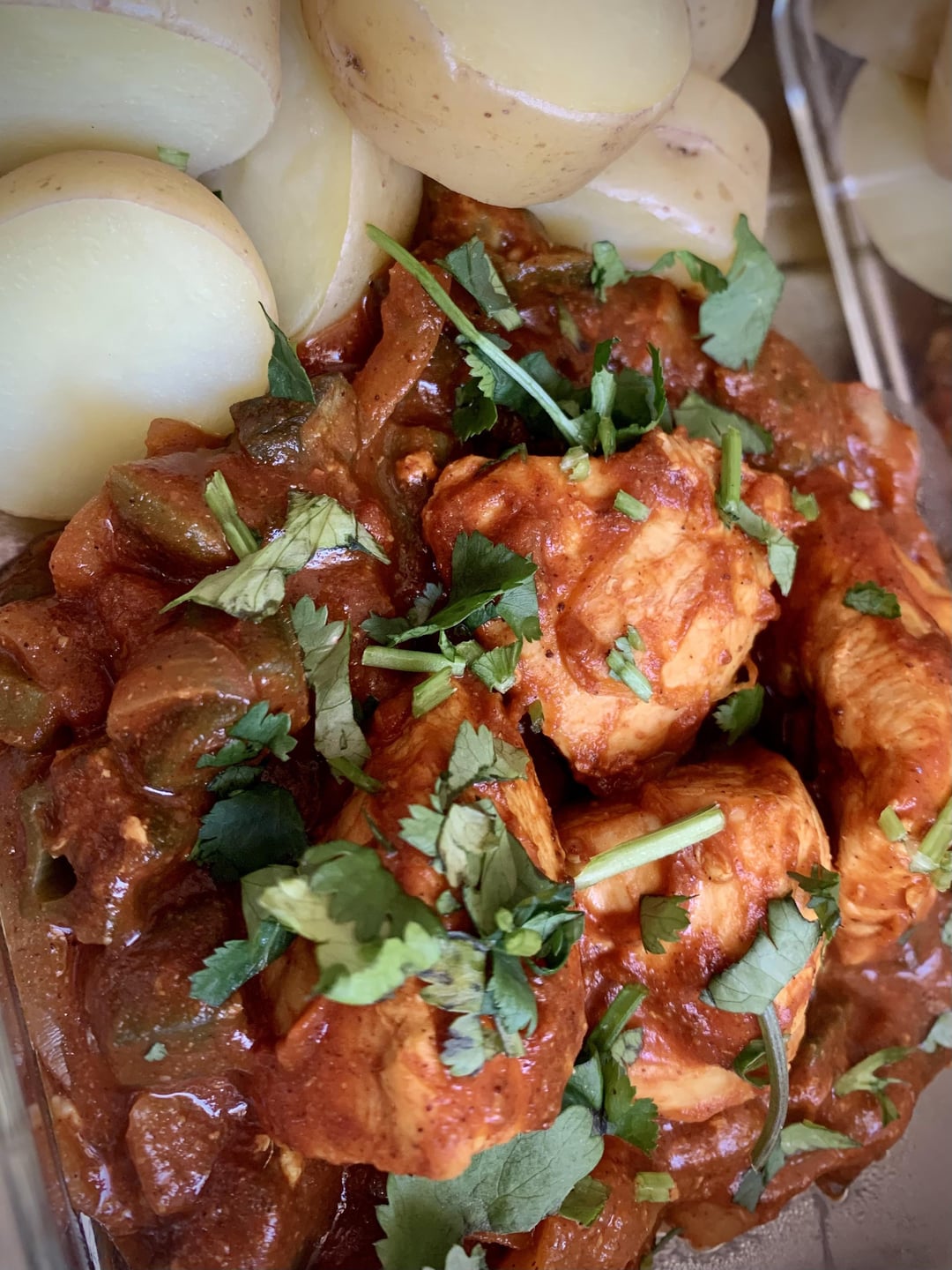 Goan Chicken & Okra Curry with Potatoes - Dining and Cooking