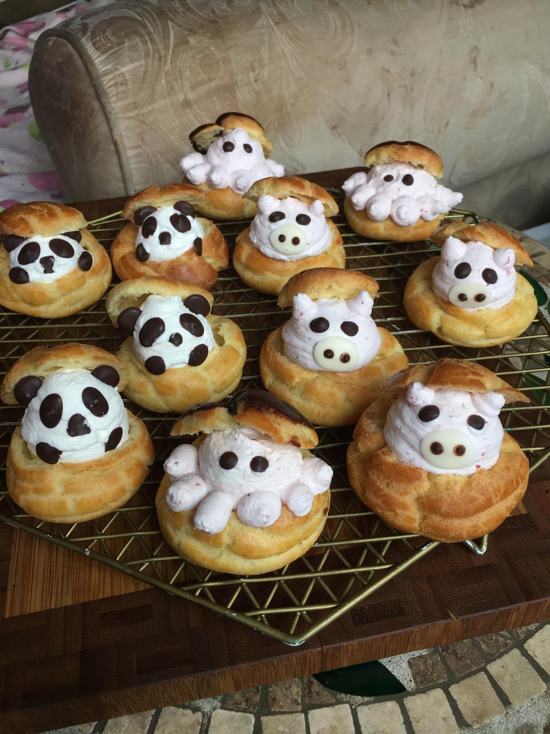 [homemade] cream puffs - Dining and Cooking