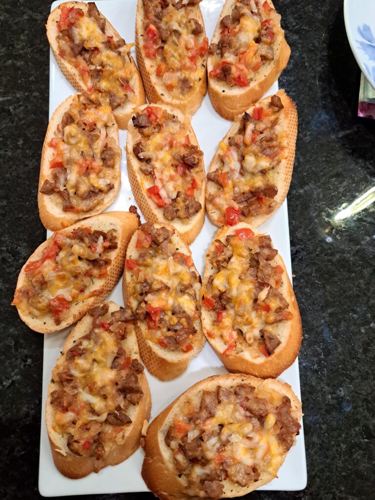 Loaded Garlic Bread - Dining and Cooking