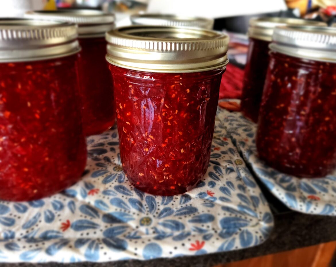 Some raspberry apple jam to get us through till summer - Dining and Cooking