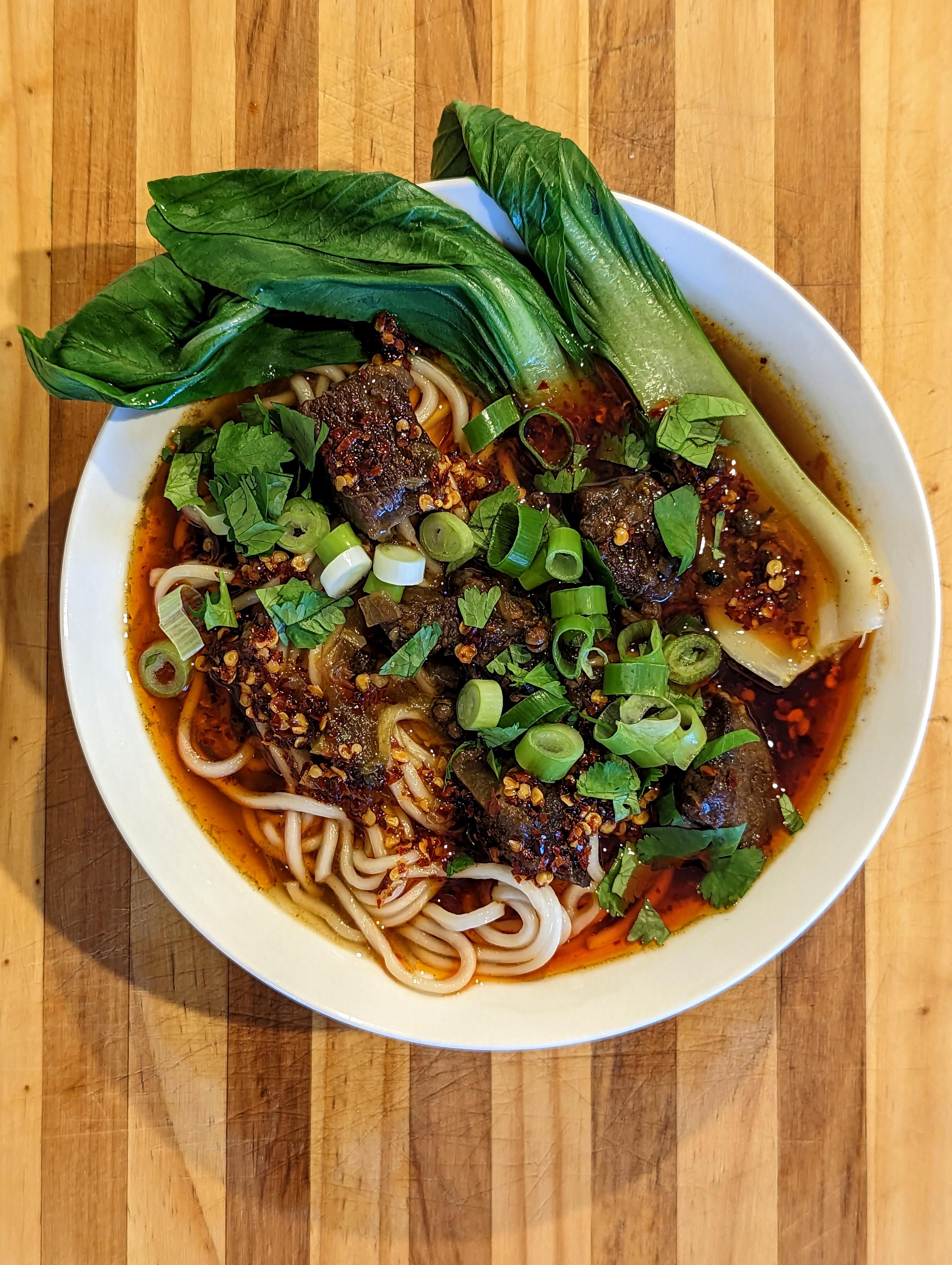 [Homemade] Sichuanese Spicy Beef Noods! - Dining and Cooking