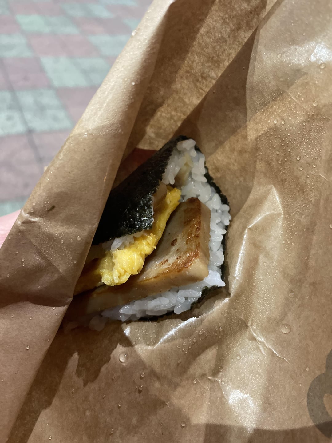 Pork Tamago Onigiri Miso Abura at Tokyo Station - Dining and Cooking