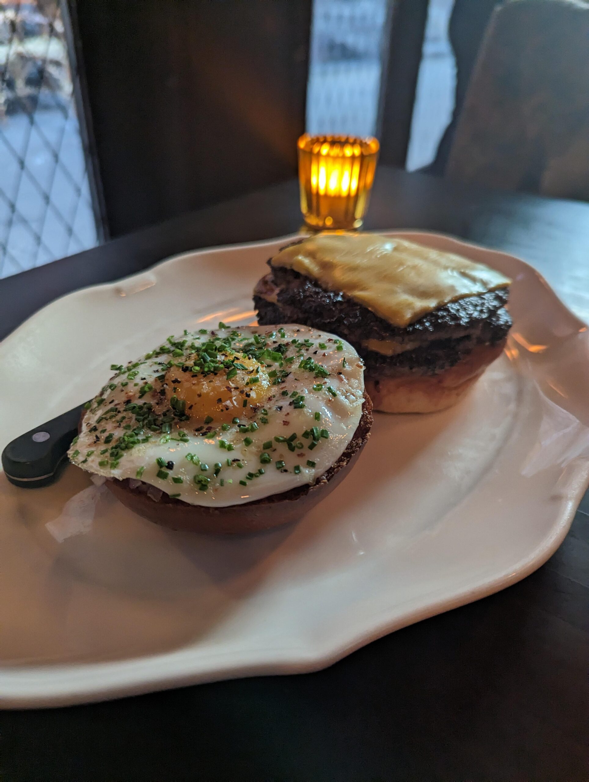 Wagyu Cheeseburger from 4 Charles Prime Rib in NYC - Dining and Cooking