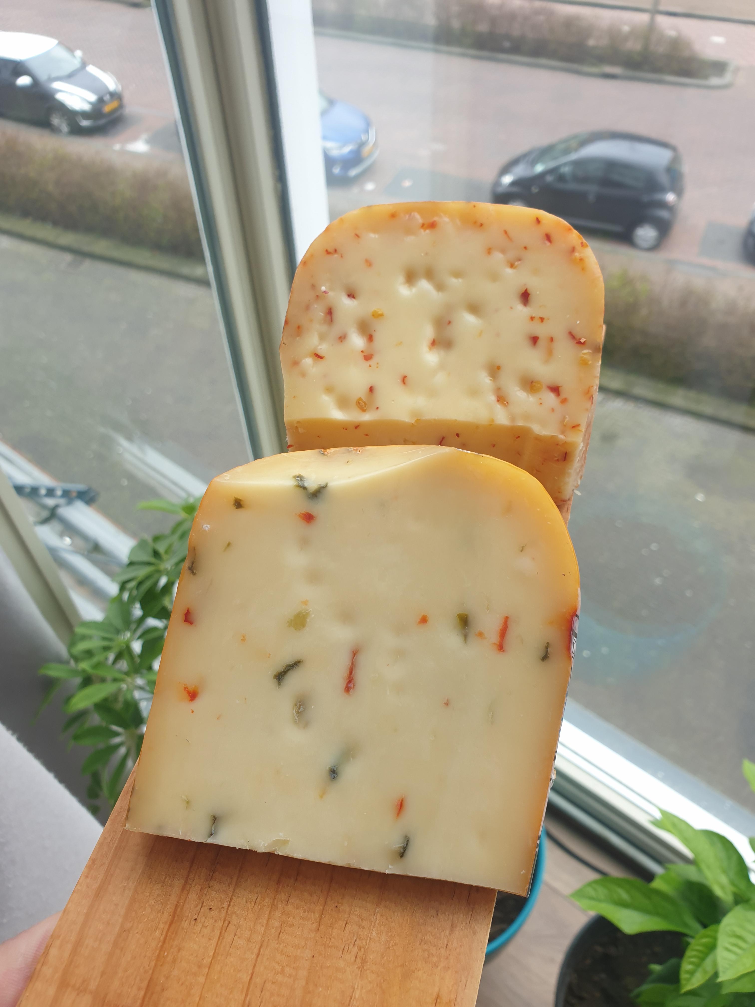 Dutch farmers gouda one with sambal and jalapeno - Dining and Cooking