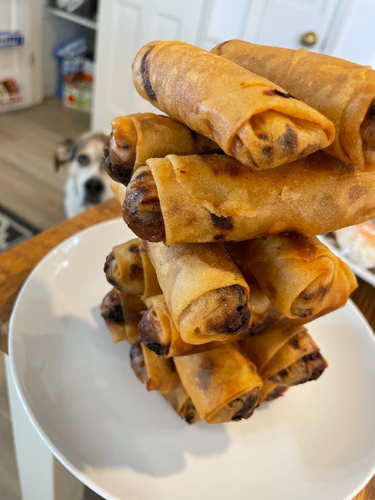 Spring roll tower [I ate] [I constructed] - Dining and Cooking